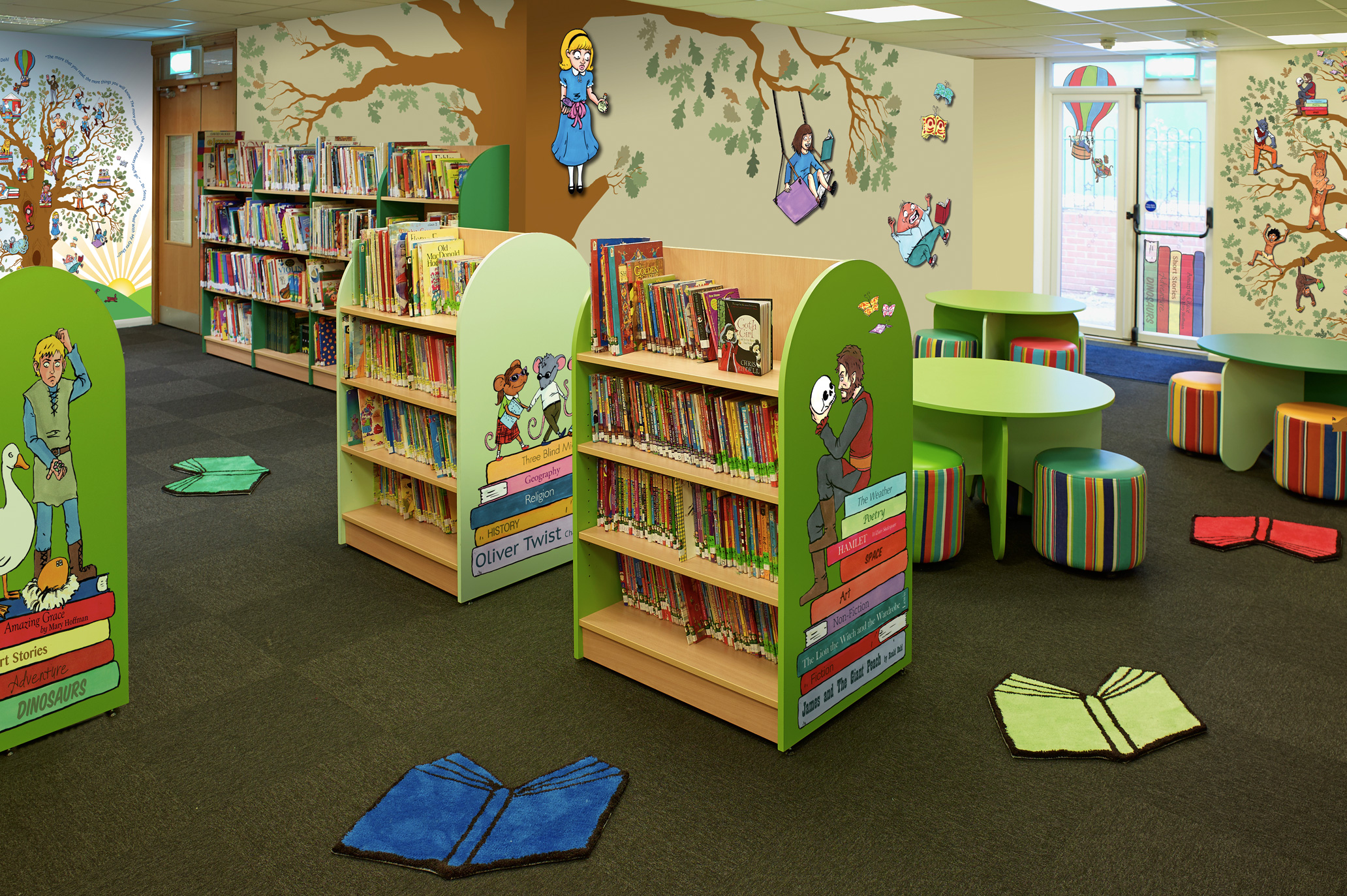 Classroom Reading Area Library Displays The Magical Book Tree