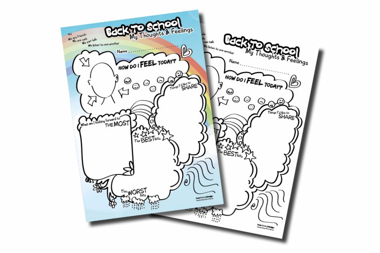 Back To School – My Thoughts & Feelings FREE worksheet – KS2